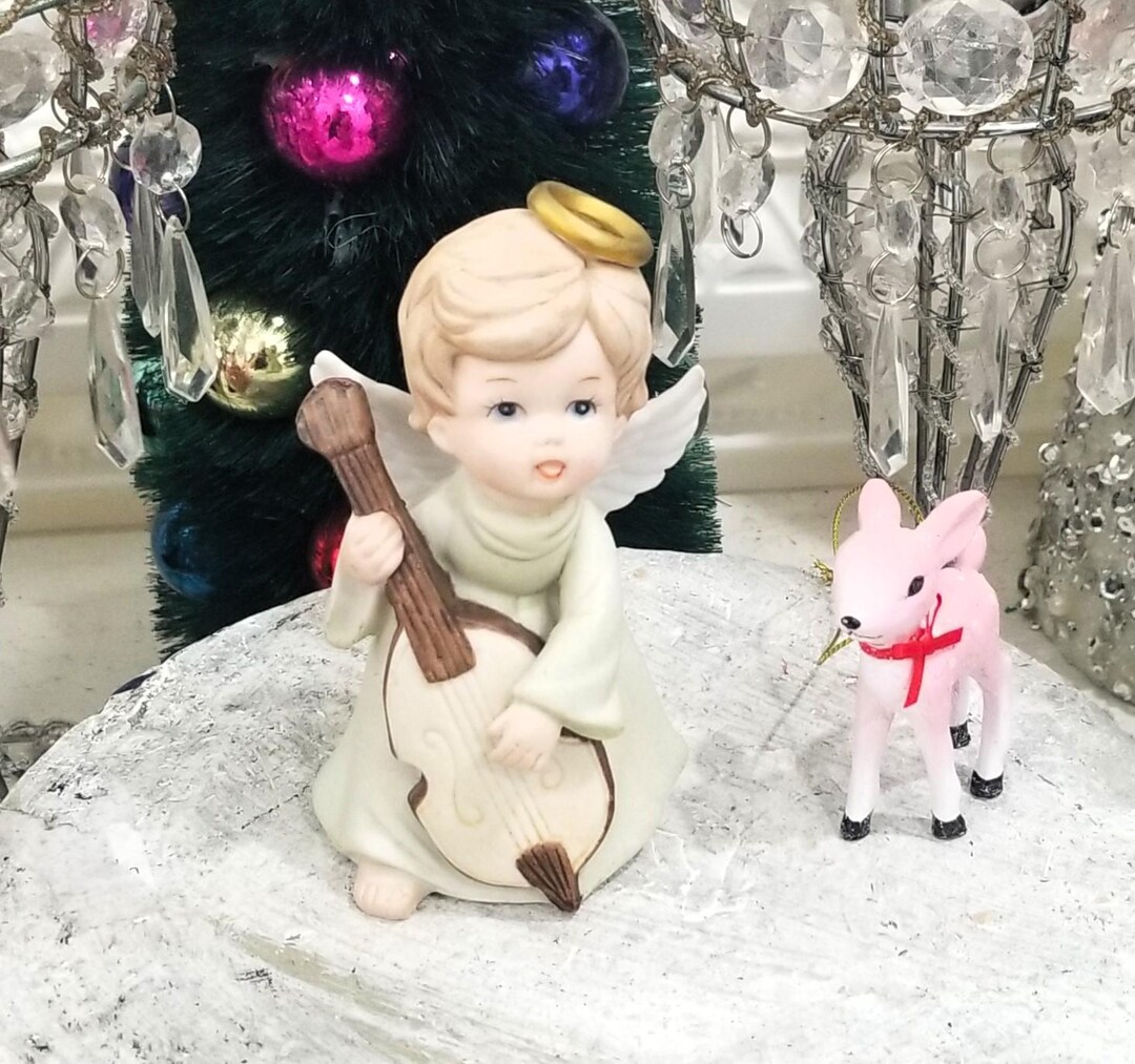 Vintage Lefton Angel Figurine 1986 Christopher Collection - Etsy