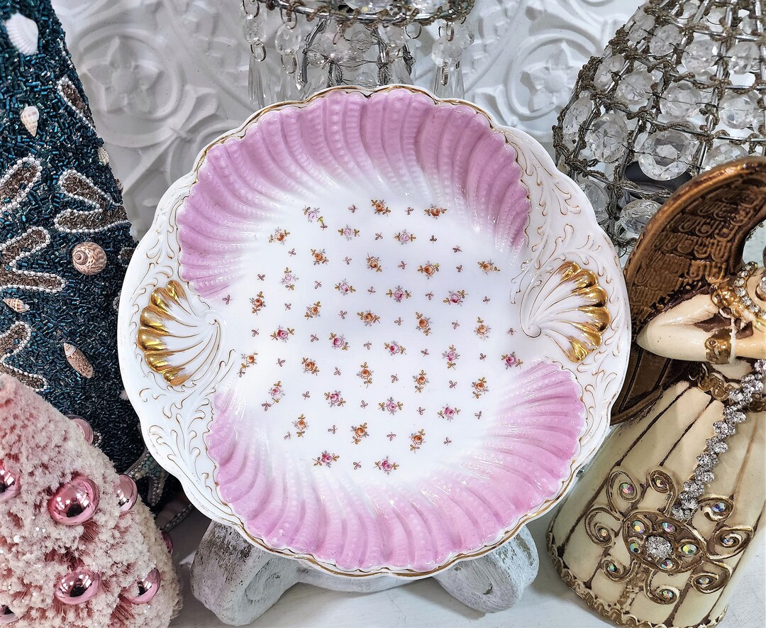 Rosenthal Antique Pink Petite Rose Seashell Scalloped Bowl - R&C ...
