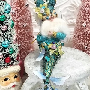 Mark Roberts UNDER the SEA FAIRY Merman Christmas Elf Doll - Small ...