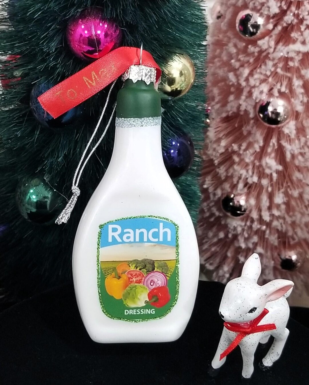Blown Glass Ranch Dressing Christmas Ornament - Personalized Gift - Etsy