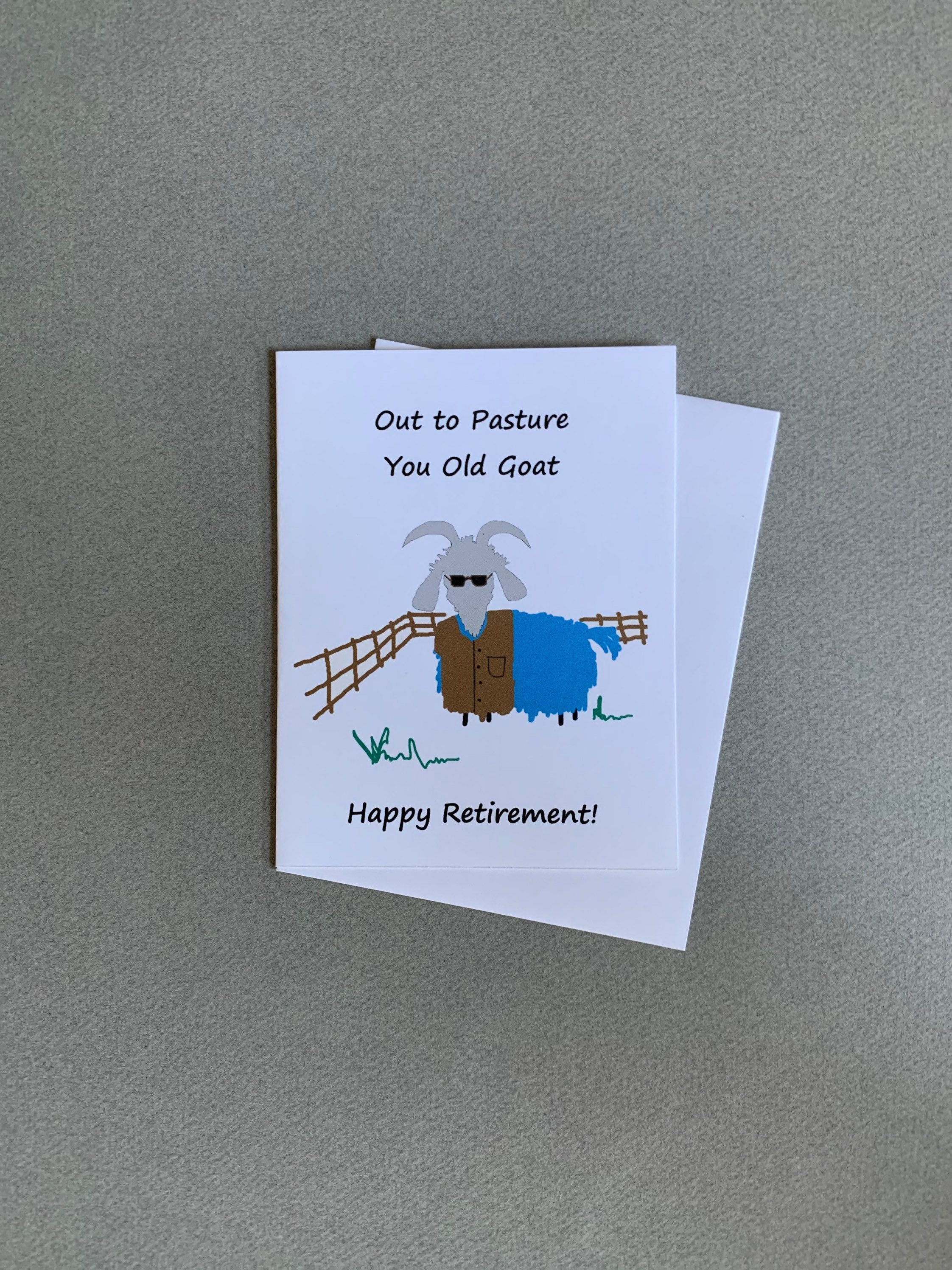 Out to Pasture You Old Goat / Retirement - Etsy