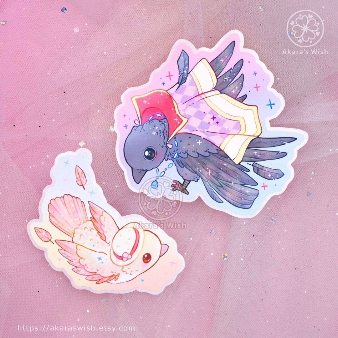 Vinyl Sticker Sophie & Howl Birds - Easy Peel Die Cut Sticker Perfect ...