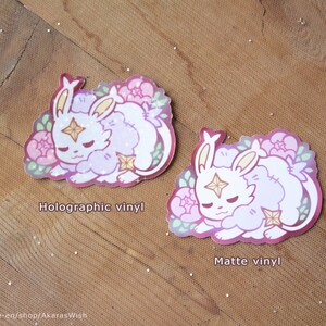 Cute Bunny Vinyl Sticker Die Cut Sticker Perfect for Decoration Laptop ...