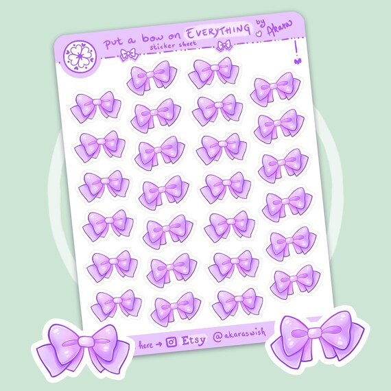 Craft Supplies & Tools Coloring Kids' Crafts 014 Cute Purple Bows ...