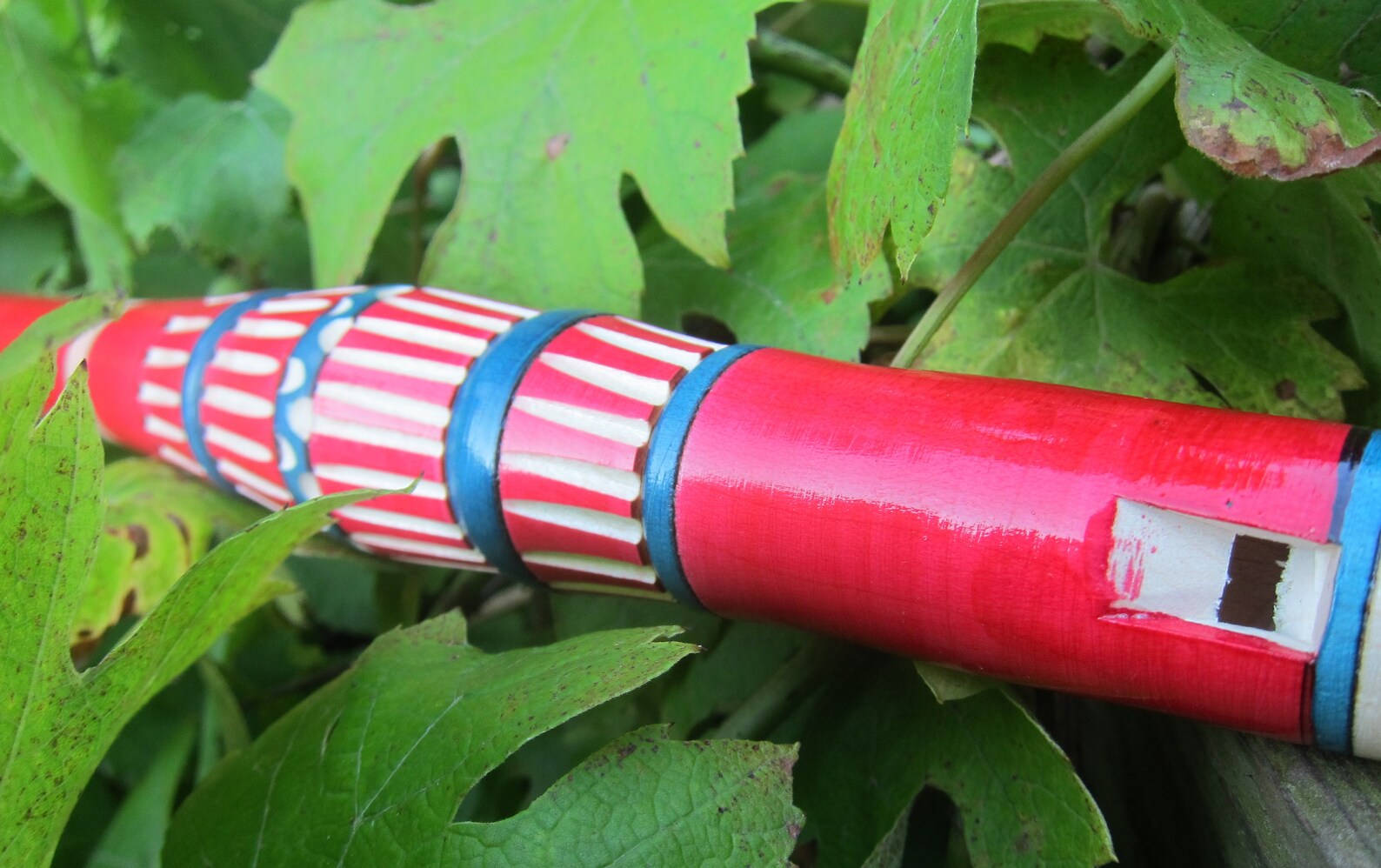 Large Colorful Frula Flute Handmade Wooden Music Bih Bosnia Visokomood ...