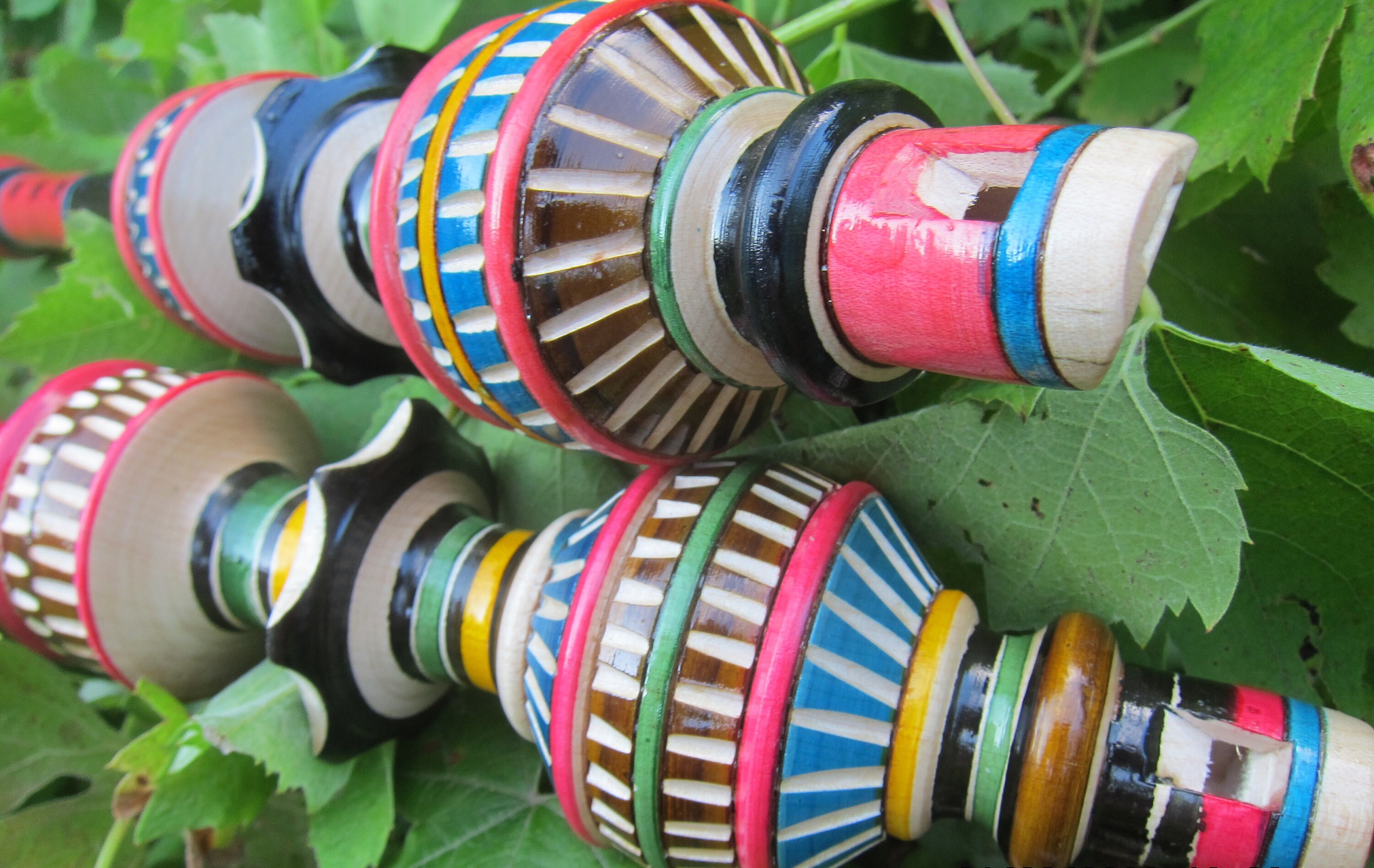 Colorful Musical Instrument Frula Flute Handmade Wooden Music Bih ...