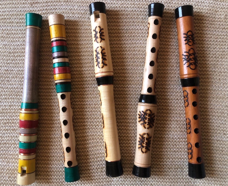 Simple W/ Copper Style Frula Flutes Woodwind Ethnic Bih Bosnia ...
