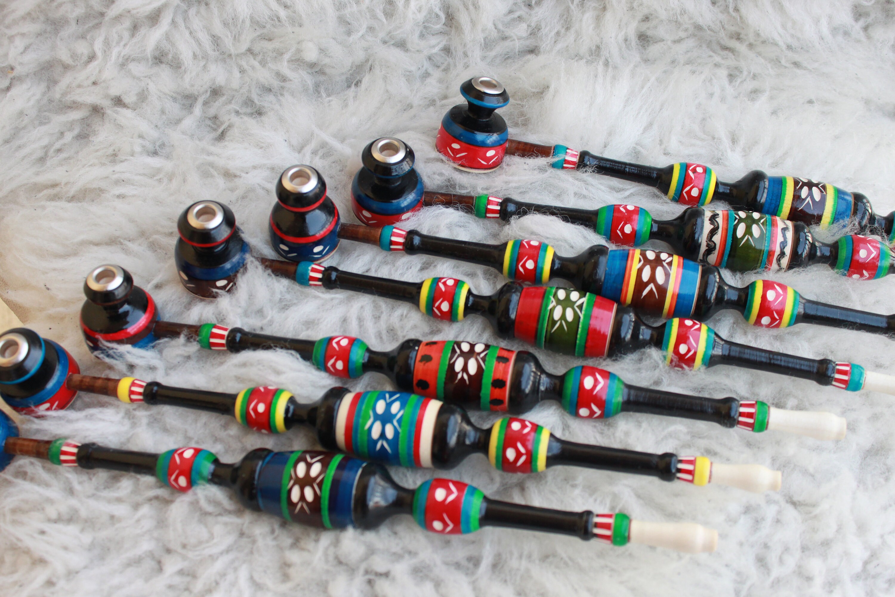 Bosnian Smokem 3 Piece Peace Pipe Mustikla Lula Cibuk Wood Cigarette ...