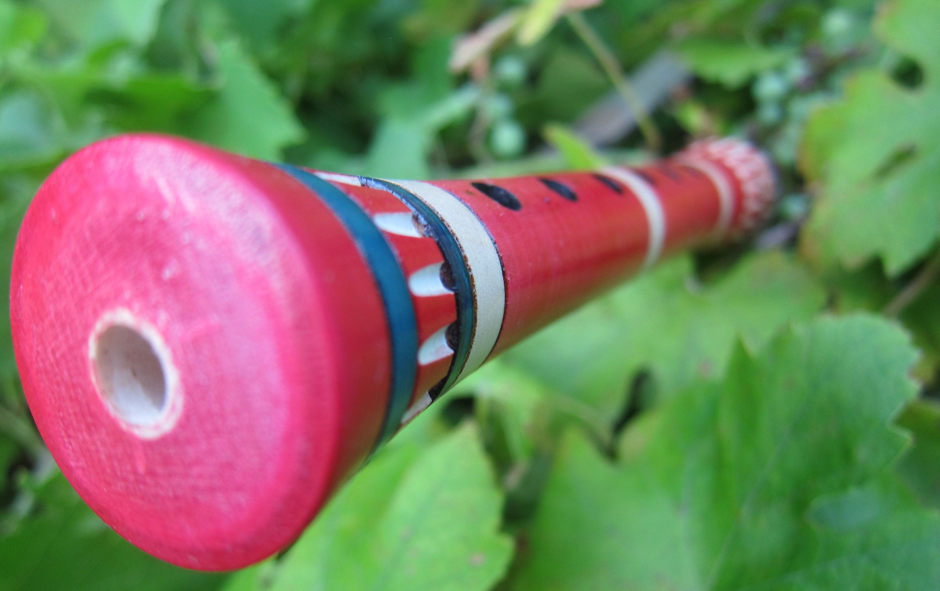 Large Colorful Frula Flute Handmade Wooden Music Bih Bosnia Visokomood ...