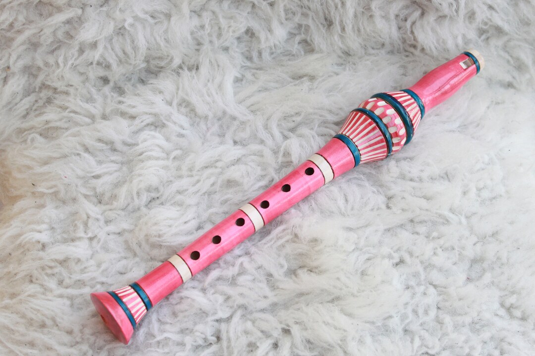 Large Colorful Frula Flute Handmade Wooden Music Bih Bosnia - Etsy