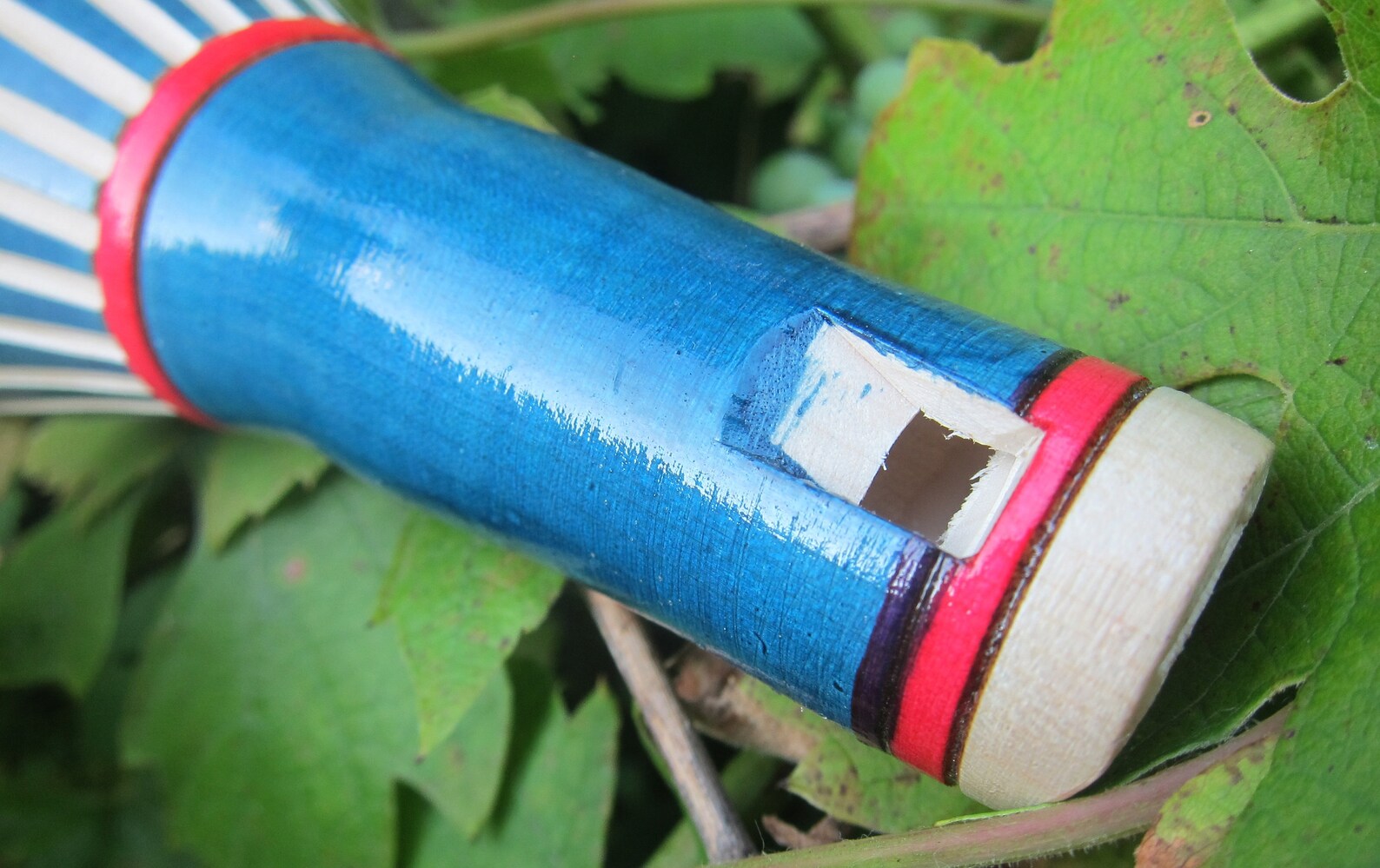 Large Colorful Frula Flute Handmade Wooden Music Bih Bosnia Visokomood ...