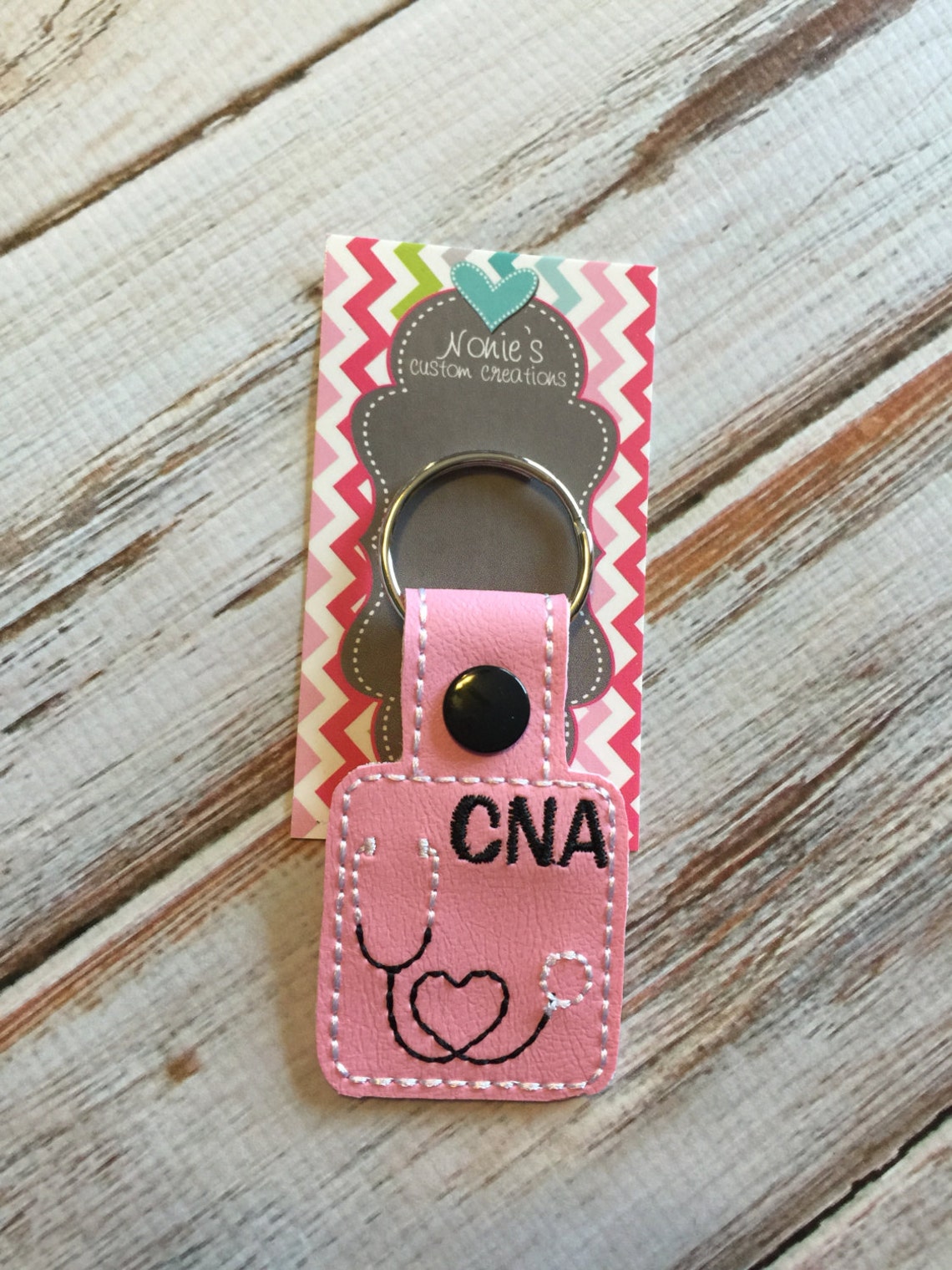 CNA Keychain Nurse Keychain Stethoscope Keychain Nursing - Etsy