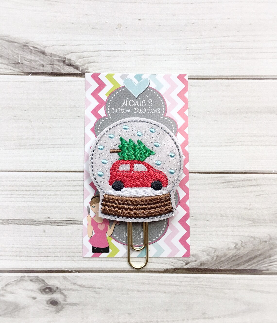 Snowglobe Paper Clip - Christmas Paper Clip- Christmas Paperclip ...