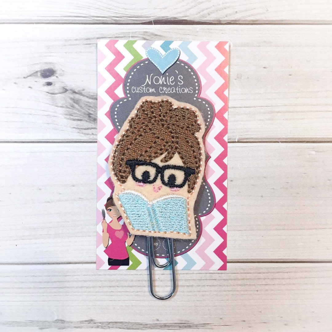 Planner Girl Paper Clip - Planner Girl Paperclip- Planner Clip -book ...
