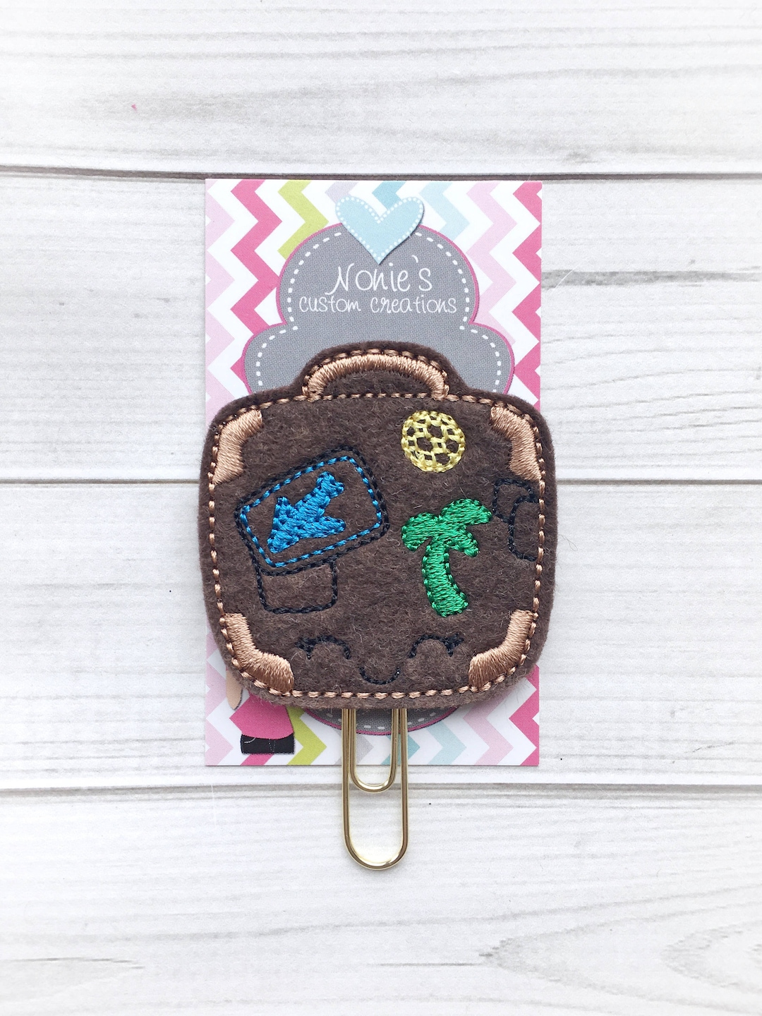 Suitcase Paper Clip - Suitcase Clip - Planner Paperclip - Planner ...