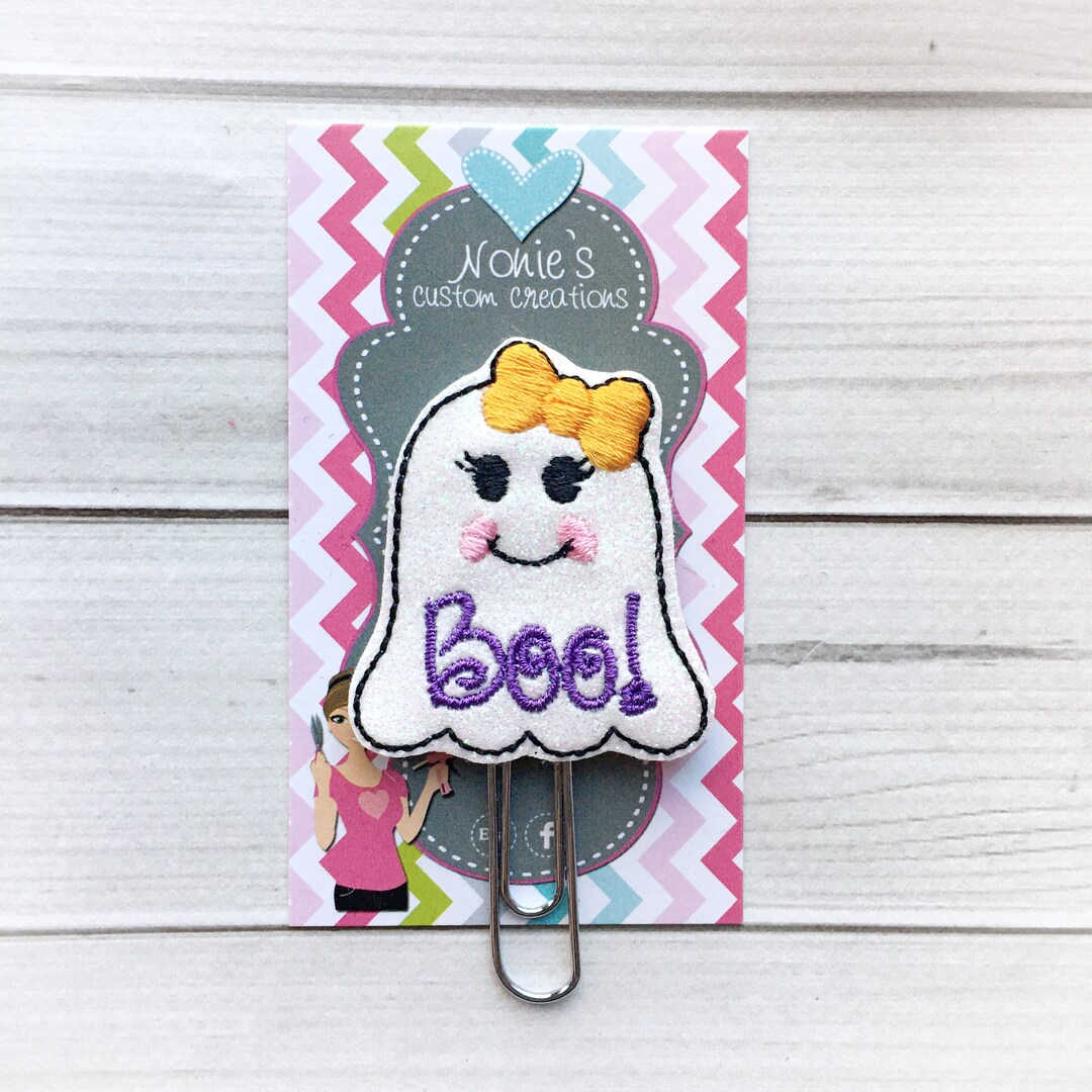 Ghost Paper Clip - Ghost Paperclip - Planner Accessory - Planner ...