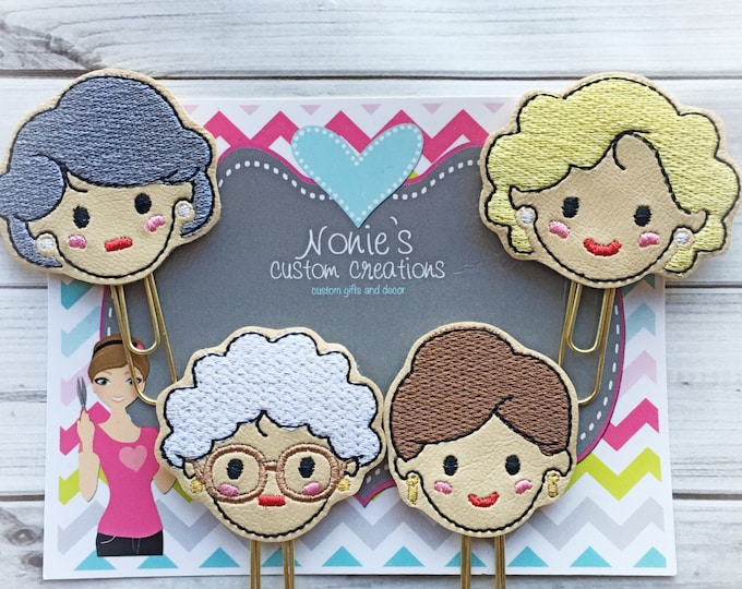 The Golden Gals Paper Clip -planner Paper Clip -golden Girls Paper Clip ...