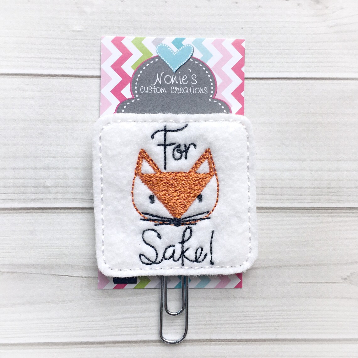 Fox Paper Clip Fox Paperclip Fox Pun Planner Clip planner - Etsy