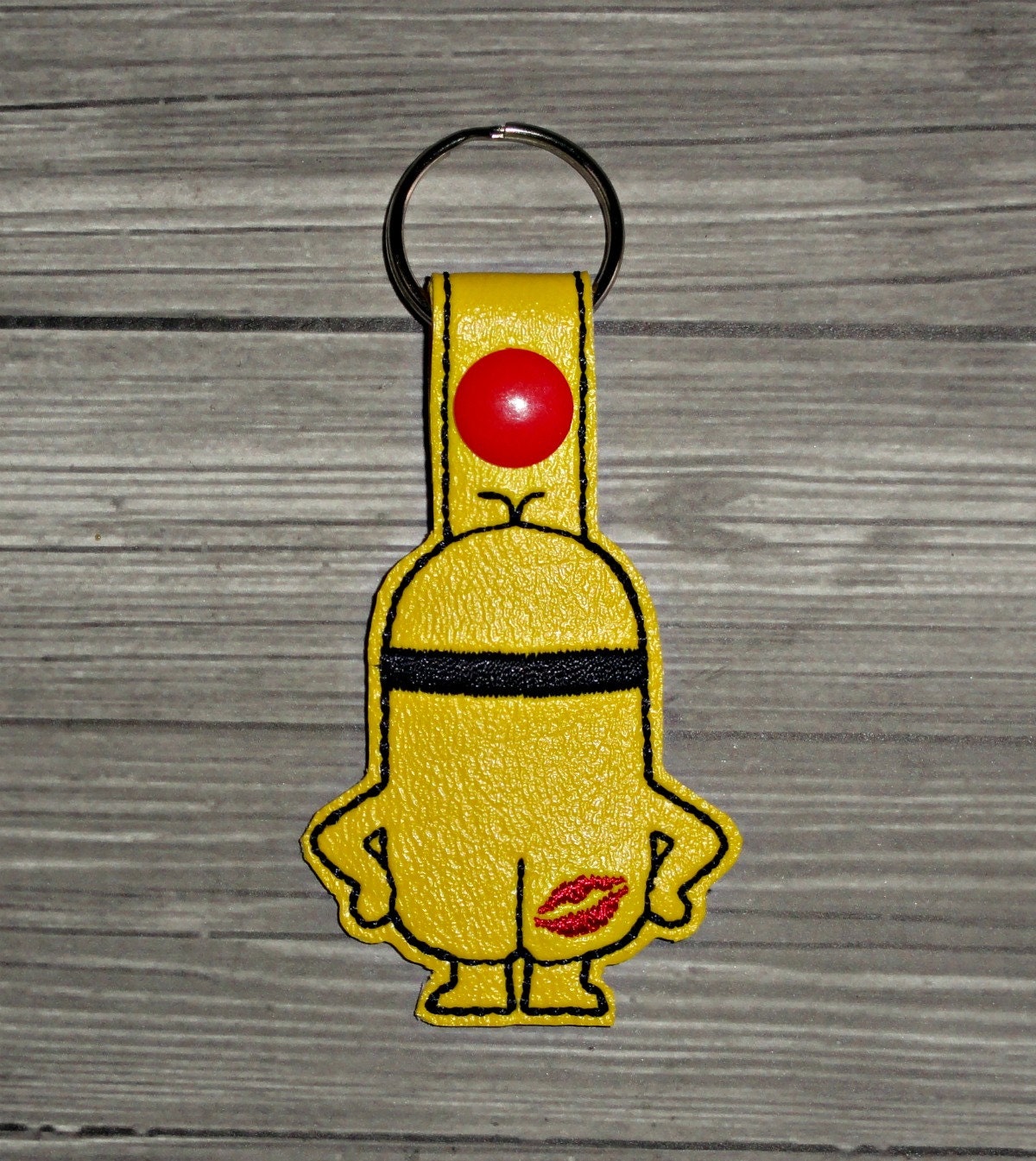 Minion Keychain - Minion Inspired Keychain -yellow Helper Keychain ...