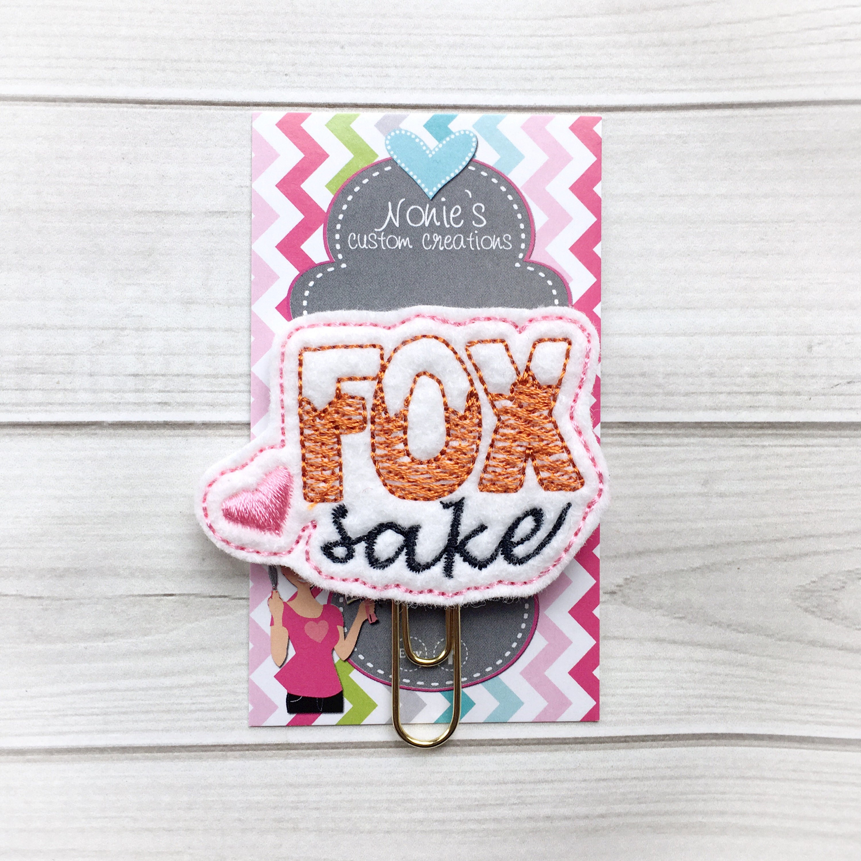 Fox Paper Clip Fox Paperclip Fox Sake Fox Pun Planner | Etsy