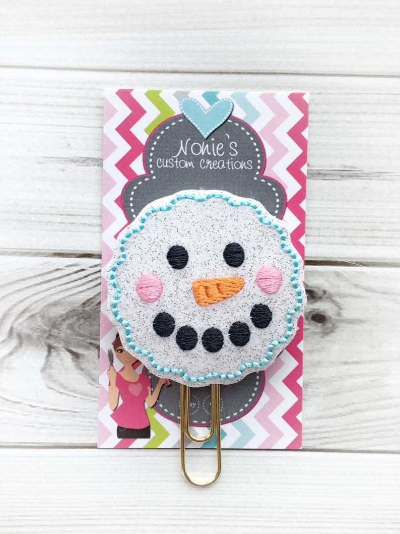 Snowman Paper Clip - Christmas Paper Clip- Snowman Paperclip -planner ...