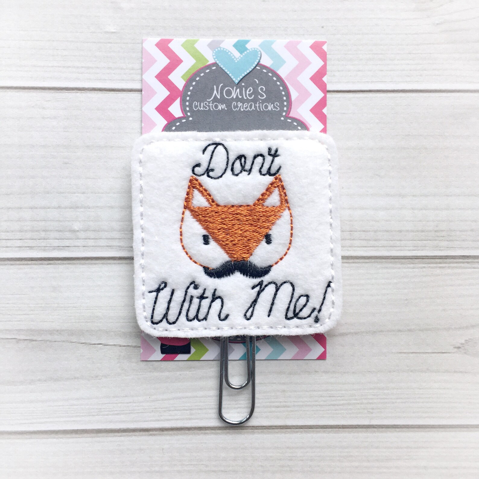 Fox Paper Clip Fox Paperclip Fox Pun Planner Clip planner - Etsy