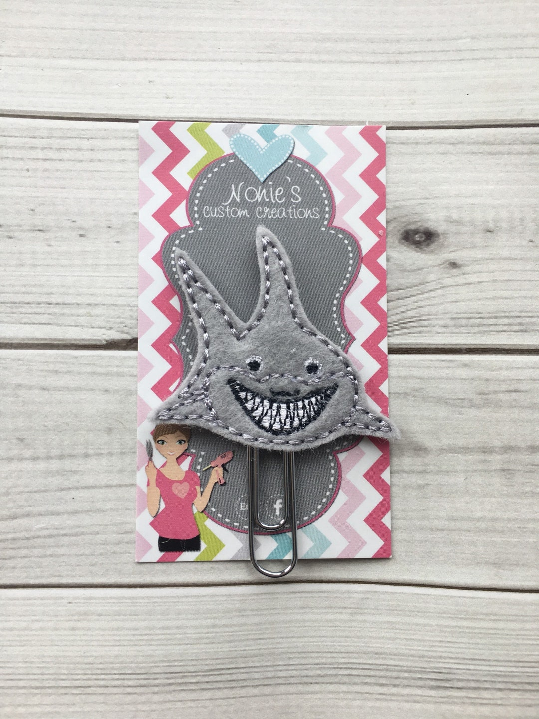 Shark Paper Clip - Shark Paperclip - Shark Planner Clip - Planner ...