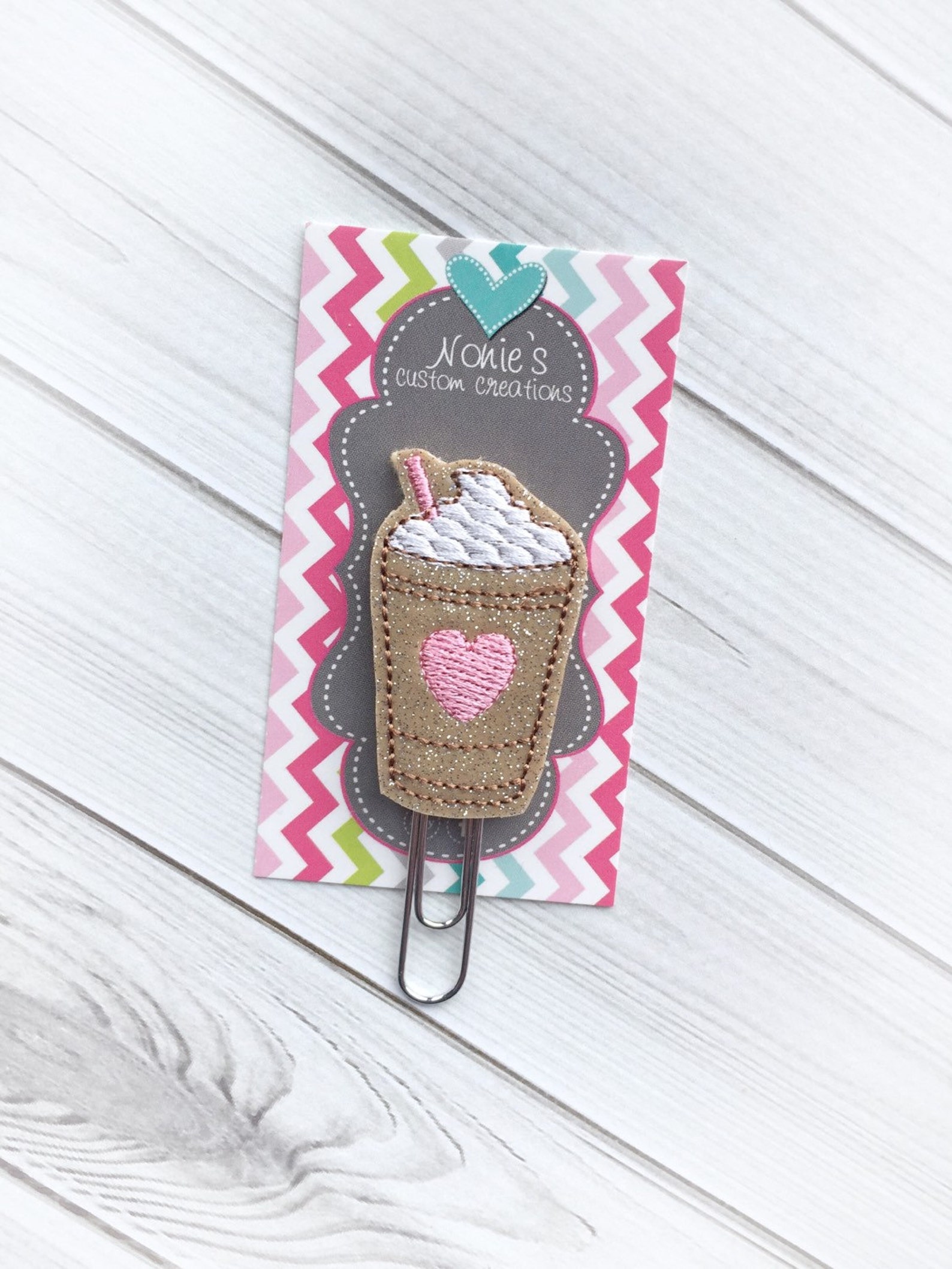 Iced Coffee Paper Clip Planner Paper Clip Planner - Etsy