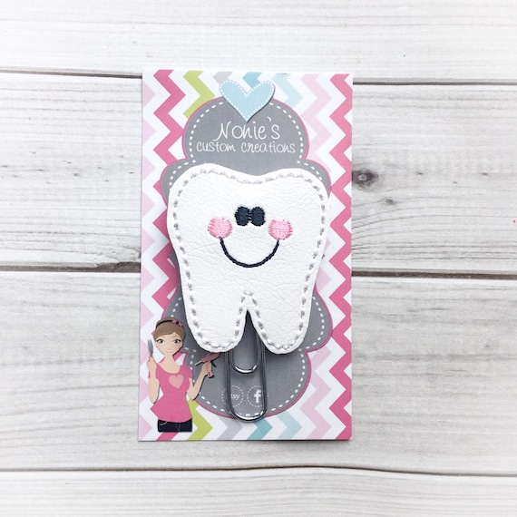 Tooth Paper Clip Tooth Paperclip Planner Accessories | Etsy