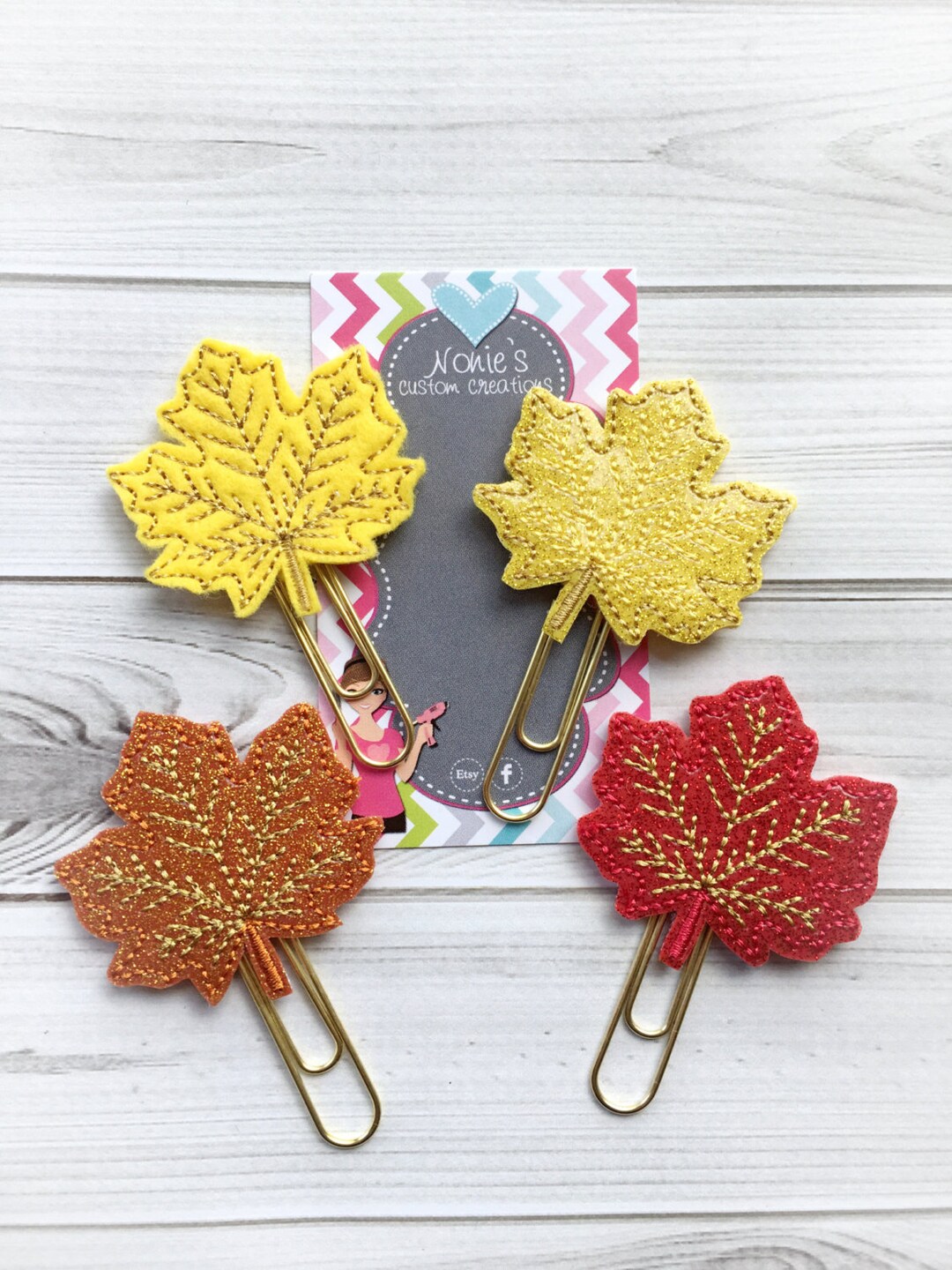 Leaf Paper Clip - Leaf Paperclip - Planner Accessory - Maple Leaf Paper ...
