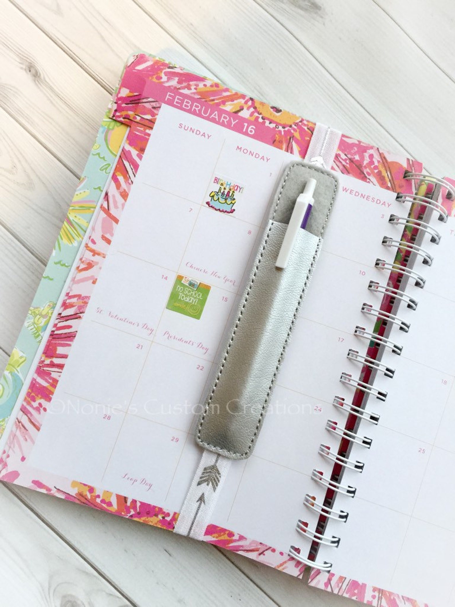 Planner Pen Holder Planner Band Planner Pens Planner | Etsy