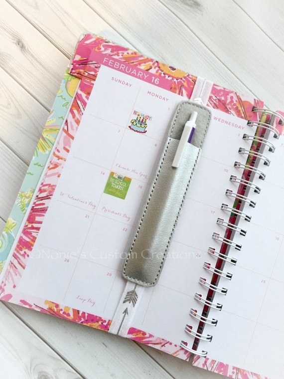 Planner Pen Holder Planner Band Planner Pens Planner | Etsy