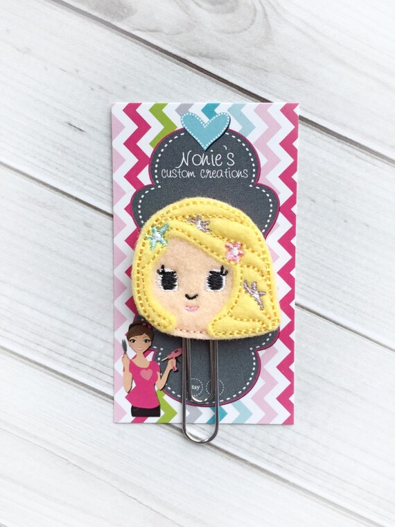 Princess Paper Clip Rapunzel Paper Clip Planner Paper Clip - Etsy