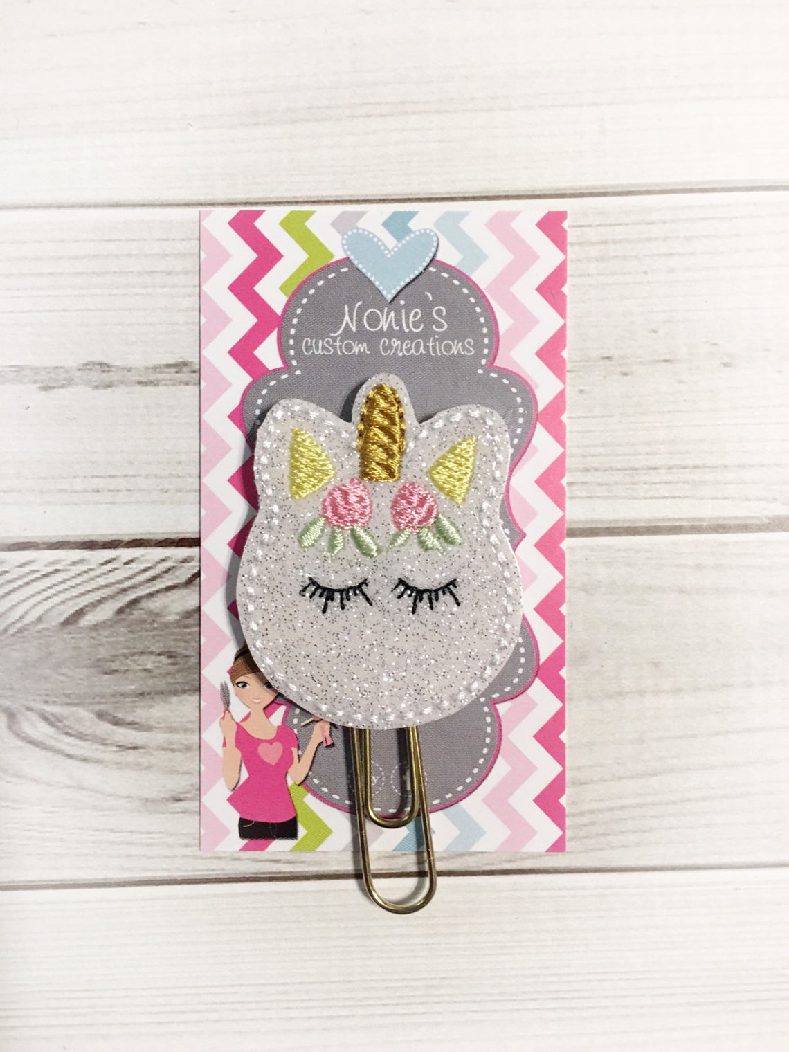 Unicorn Paper Clip 1 Unicorn Paperclip Unicorn Macaron - Etsy