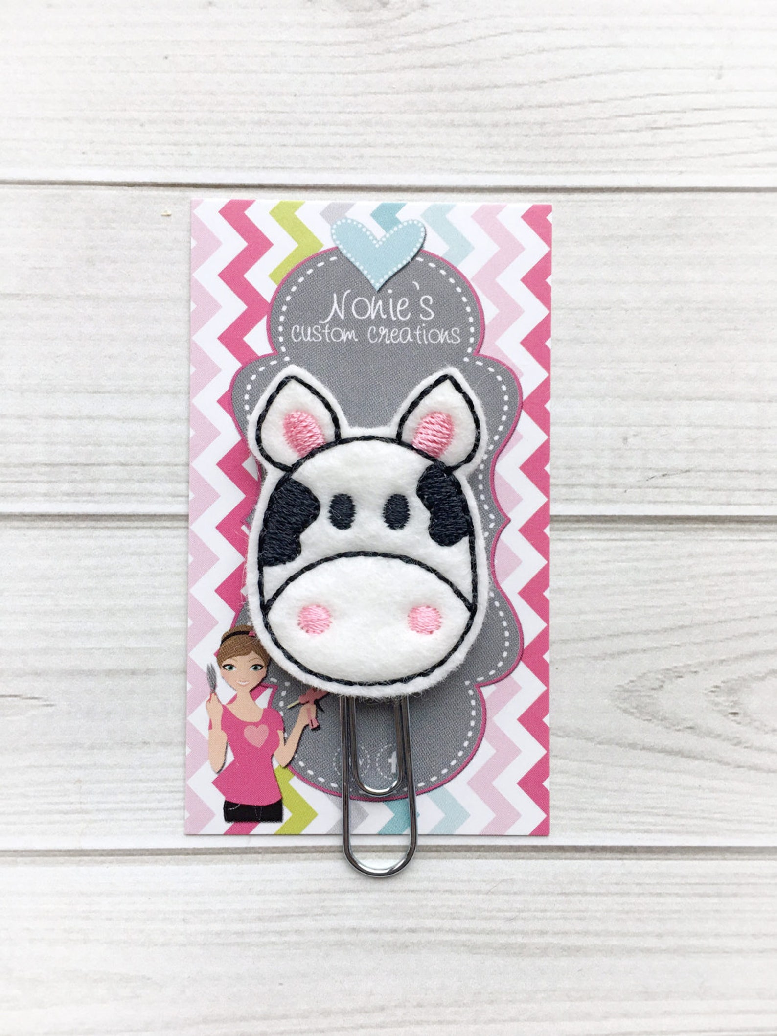 Cow Paper Clip - Cow Paperclip -planner Paper Clip - Planner Paperclip ...
