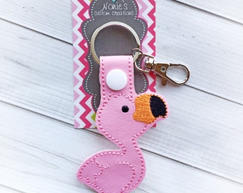 Flamingo Keychain Flamingo Key Chain Flamingo Keyfob - Etsy