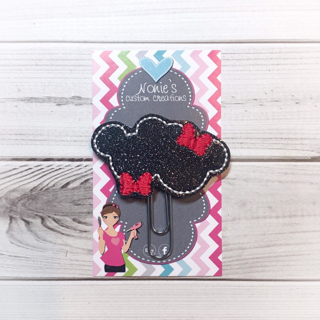 Mickey Paper Clip - Minnie Paper Clip - Mickey Minnie Love Feltie ...