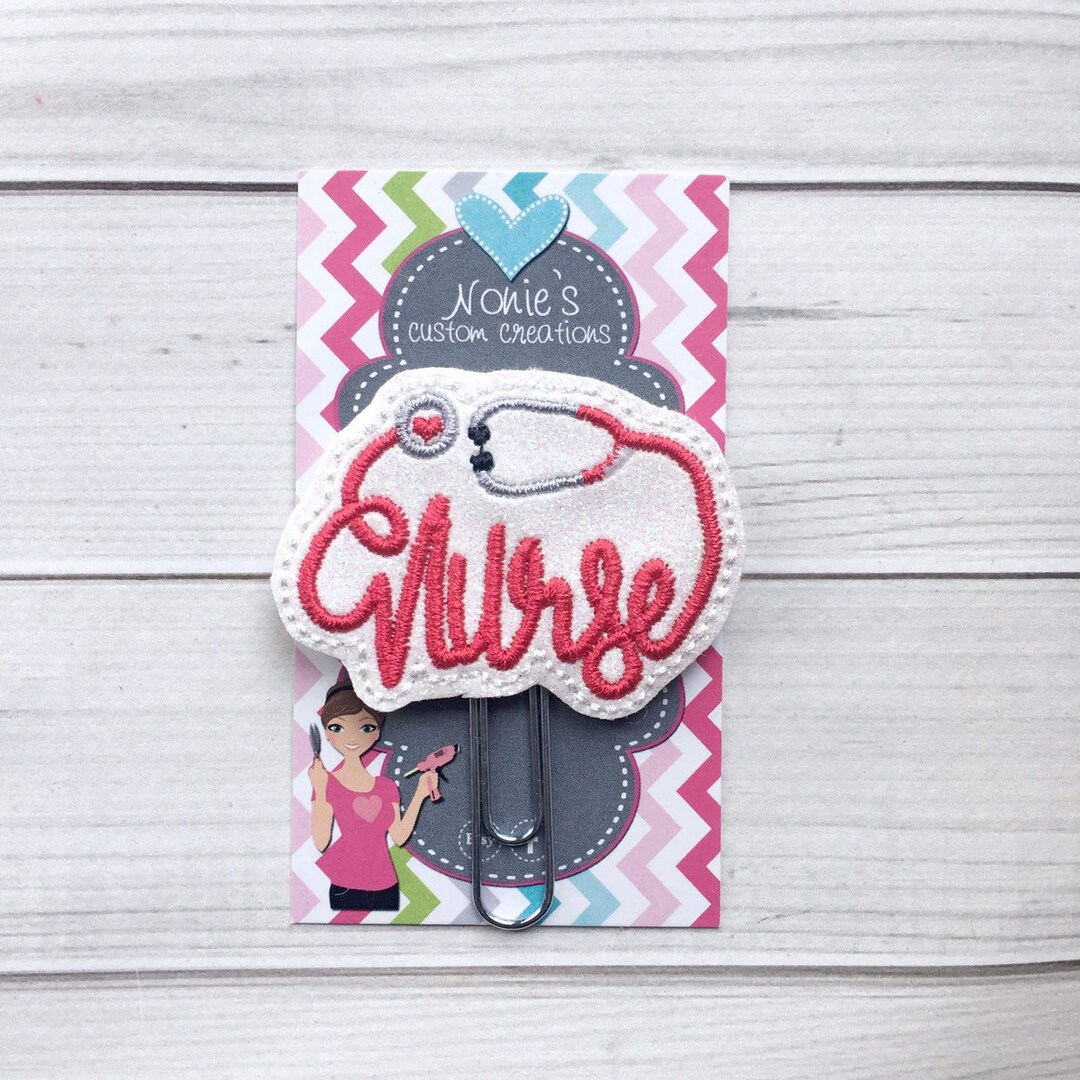 Nurse Paper Clip - Stethoscope Paperclip - Planner Paperclip - Nurse ...