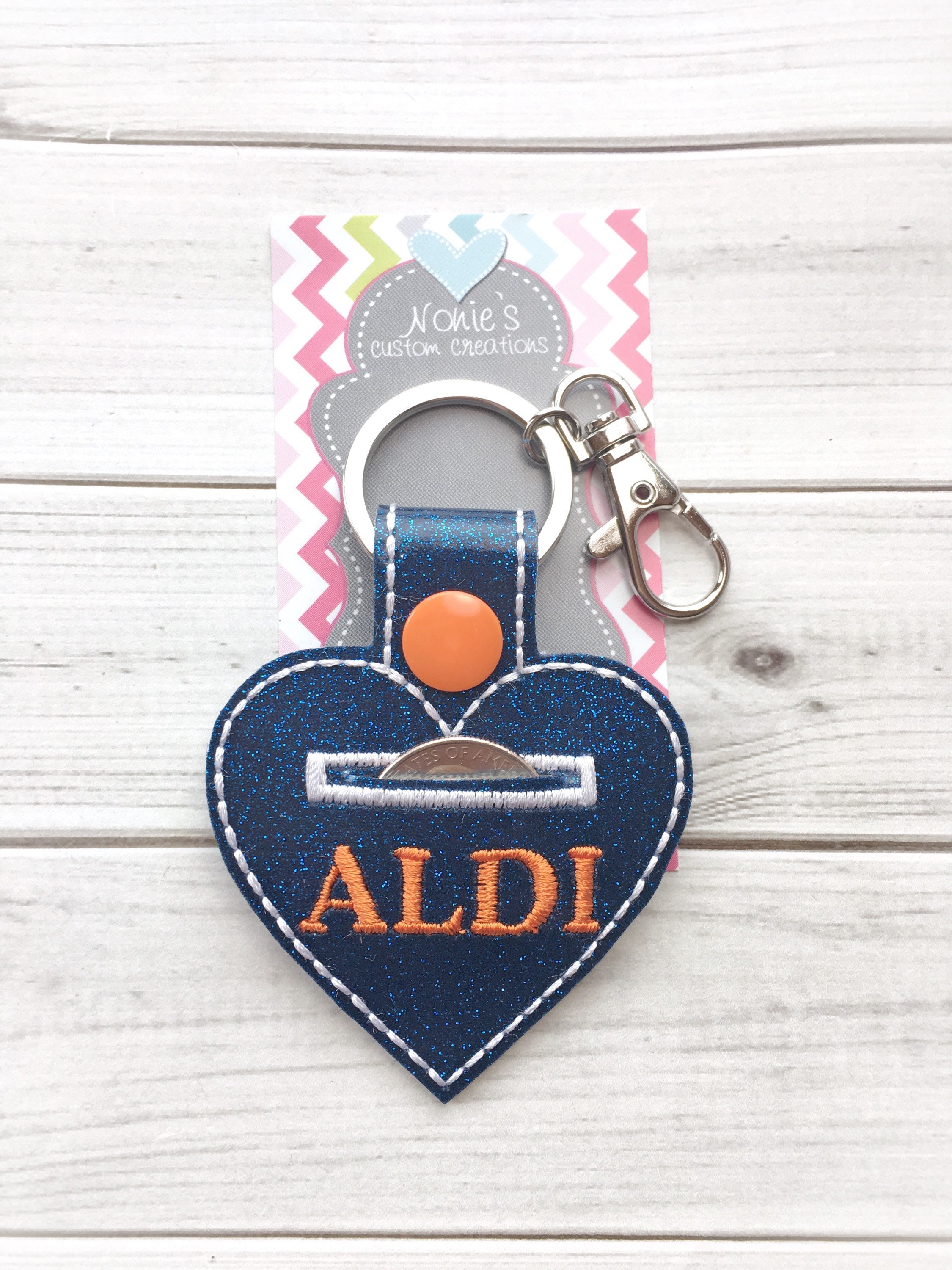 Aldi Keychain - Aldi Key Chain - Quarter Keeper - Aldi Quarter Keeper ...