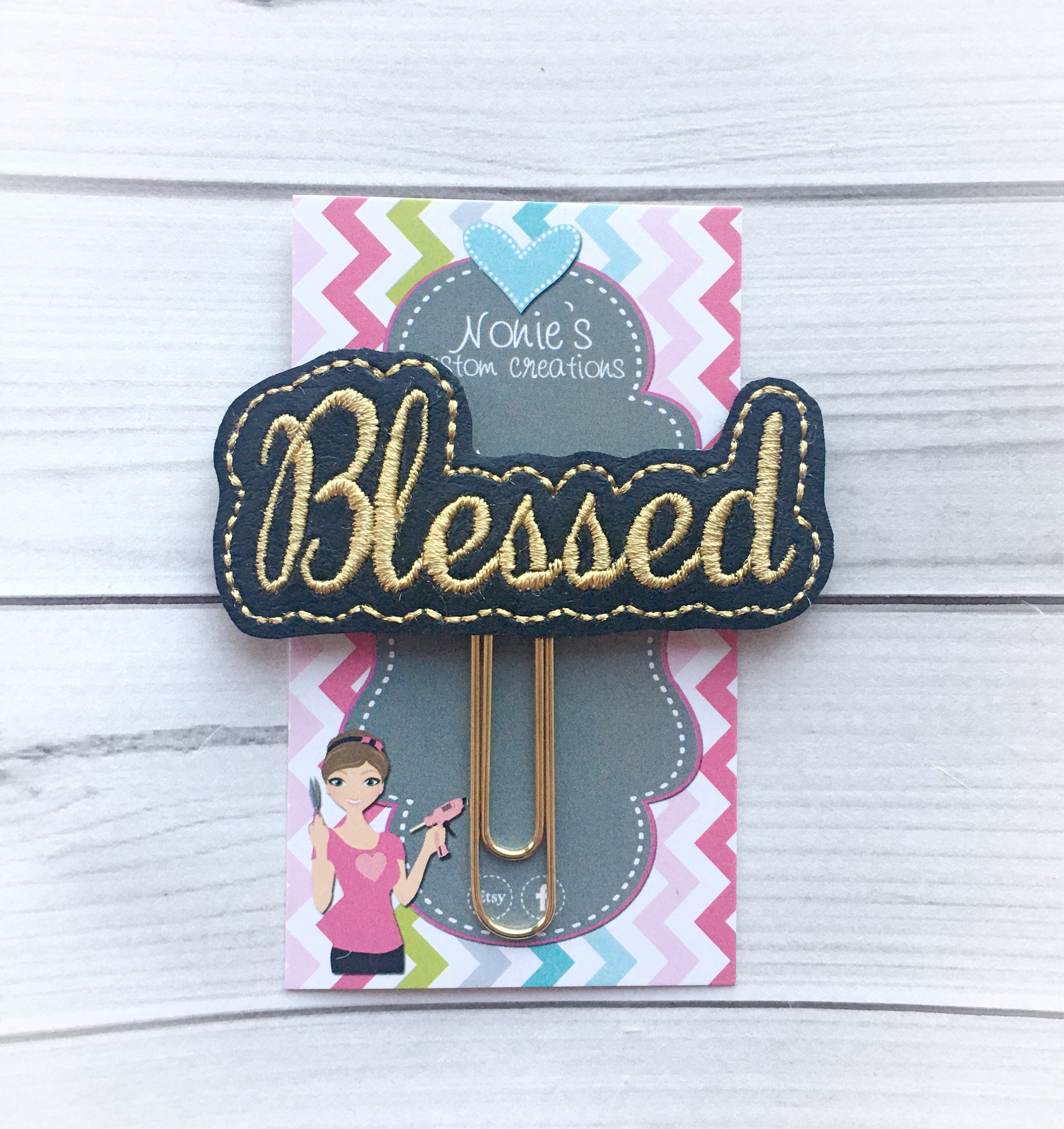 Blessed Paper Clip Planner Paper Clip Planner Paperclip | Etsy