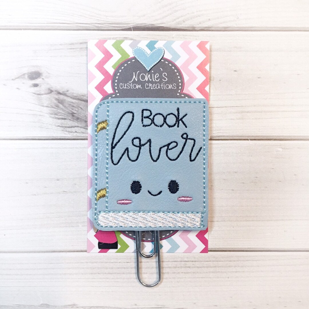 Book Lover Paper Clip - Book Nerd Paperclip- Planner Clip -planner ...