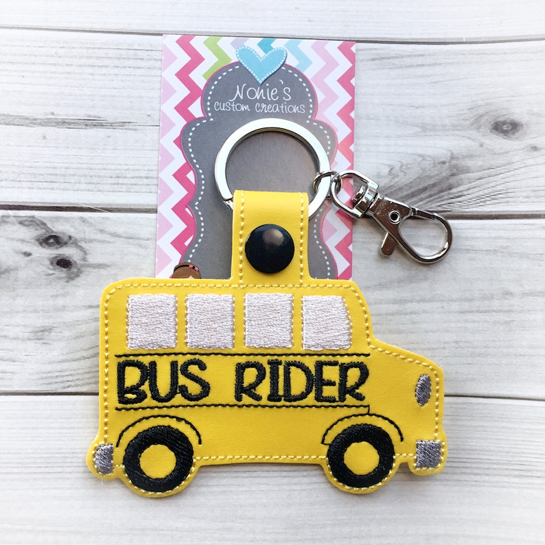 School Bus Keychain - Back to School Keychain - School Keychain - Car ...