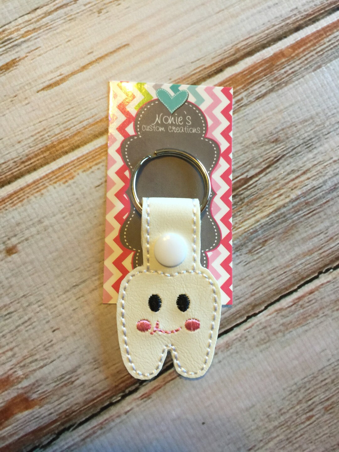 Tooth Keychain - Tooth Fairy Keychain -dentist Keychain - Dental ...