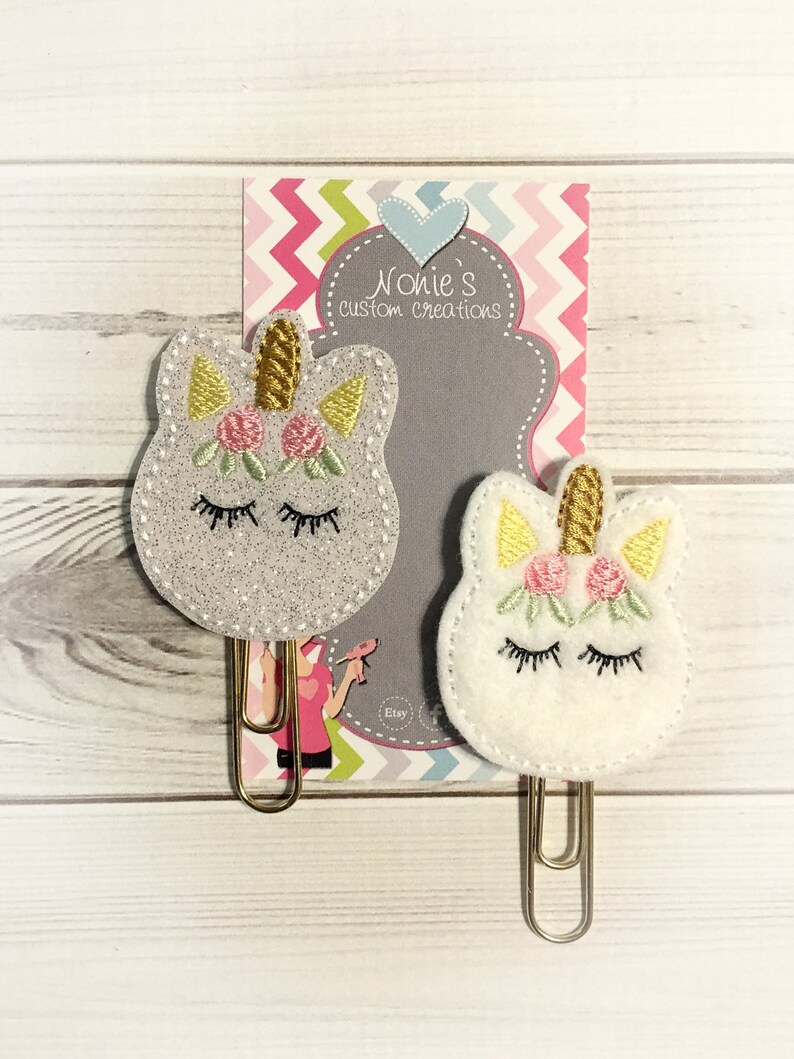 Unicorn Paper Clip 1 Unicorn Paperclip Unicorn Macaron - Etsy