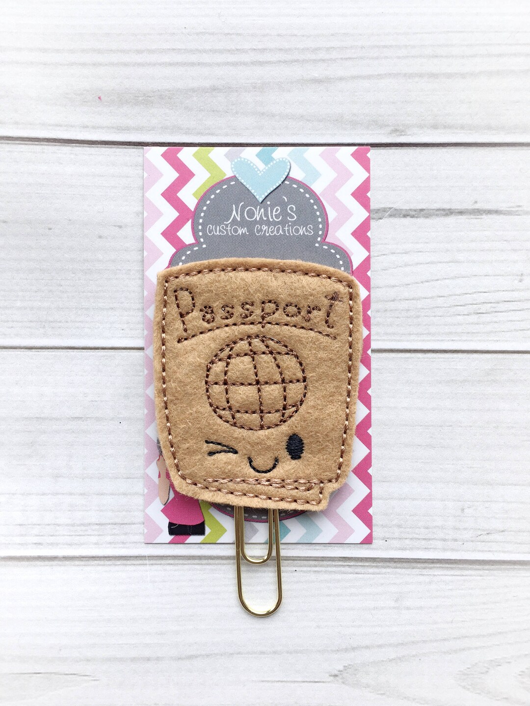 Passport Paper Clip - Passport Clip - Planner Paperclip - Planner ...