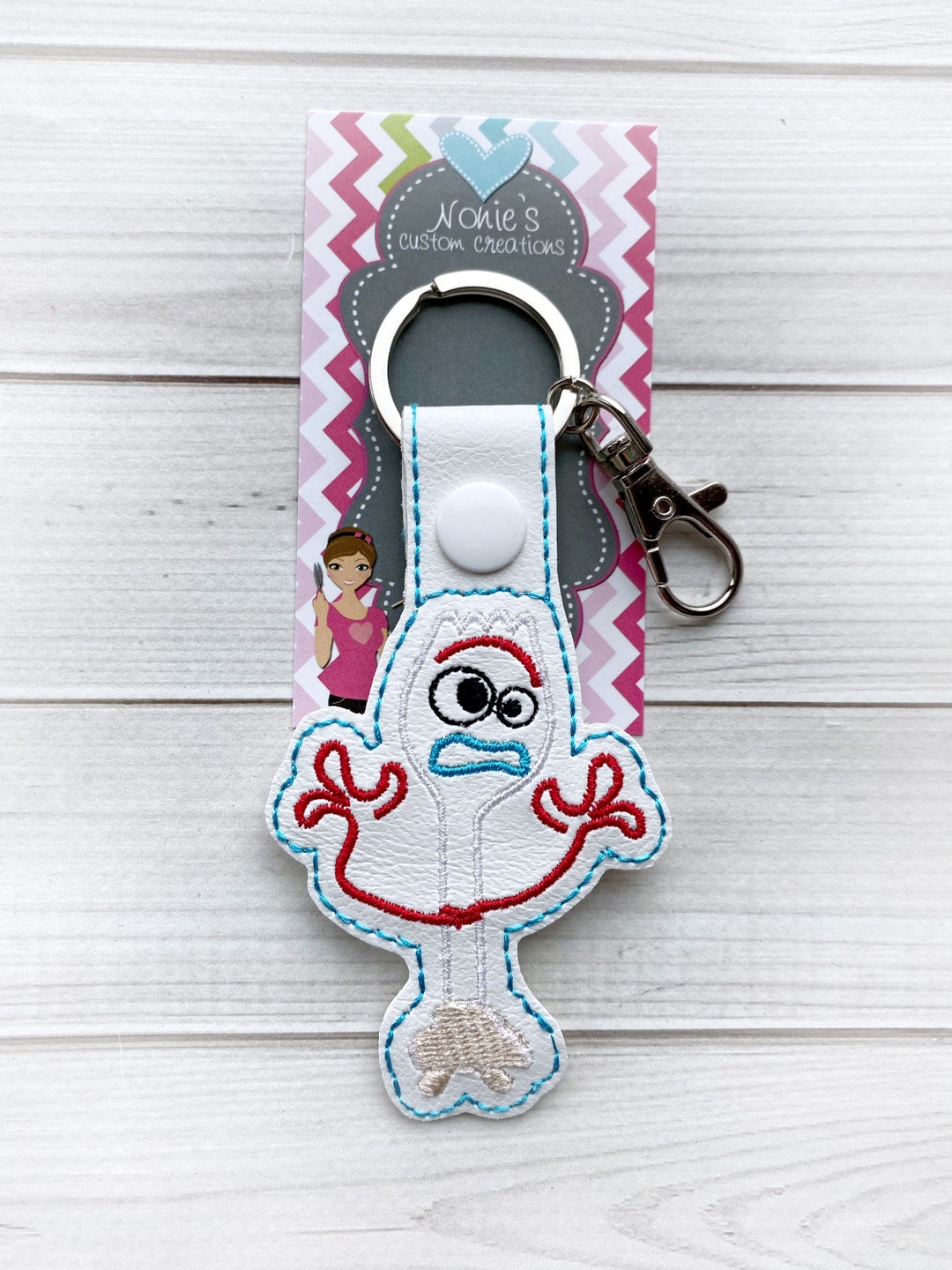 Fork Key Chain -fork Keychain - Fork Key Chain - Fork Keychain Gift - Etsy