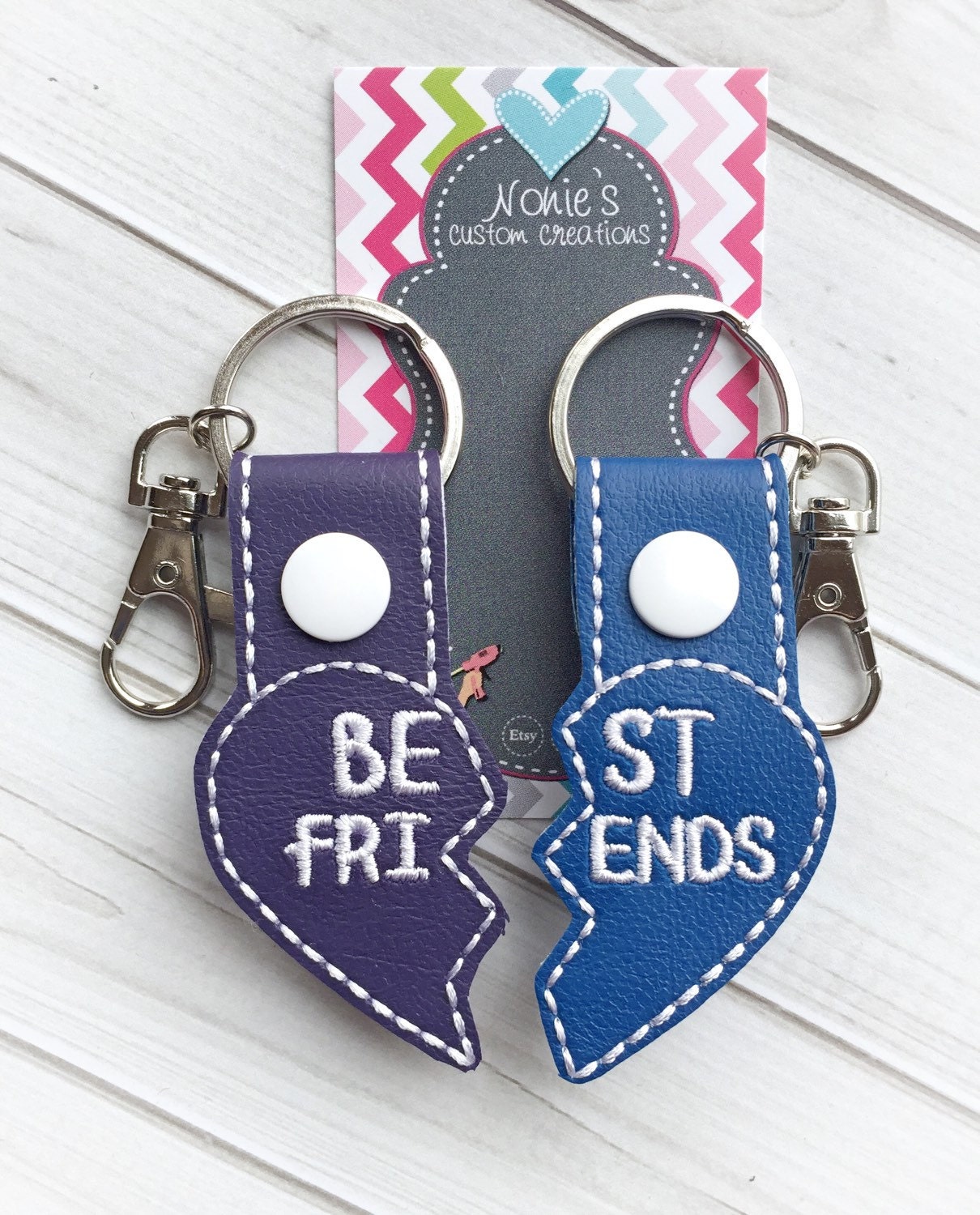 Best Friends Keychain BFF Keychain BFF Gift Friends | Etsy