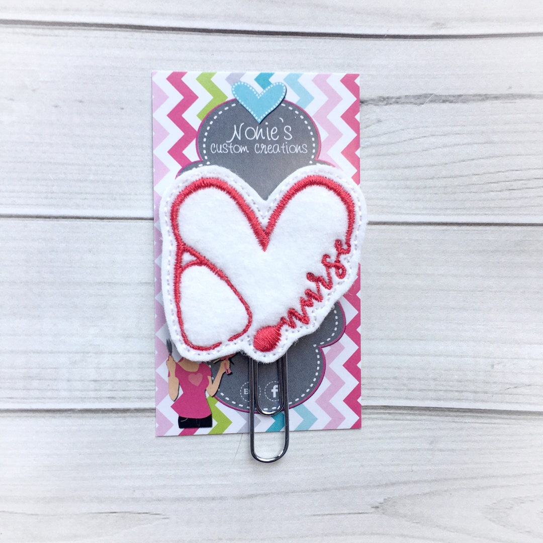 Nurse Paper Clip - Stethoscope Paperclip - Planner Paperclip - Nurse ...