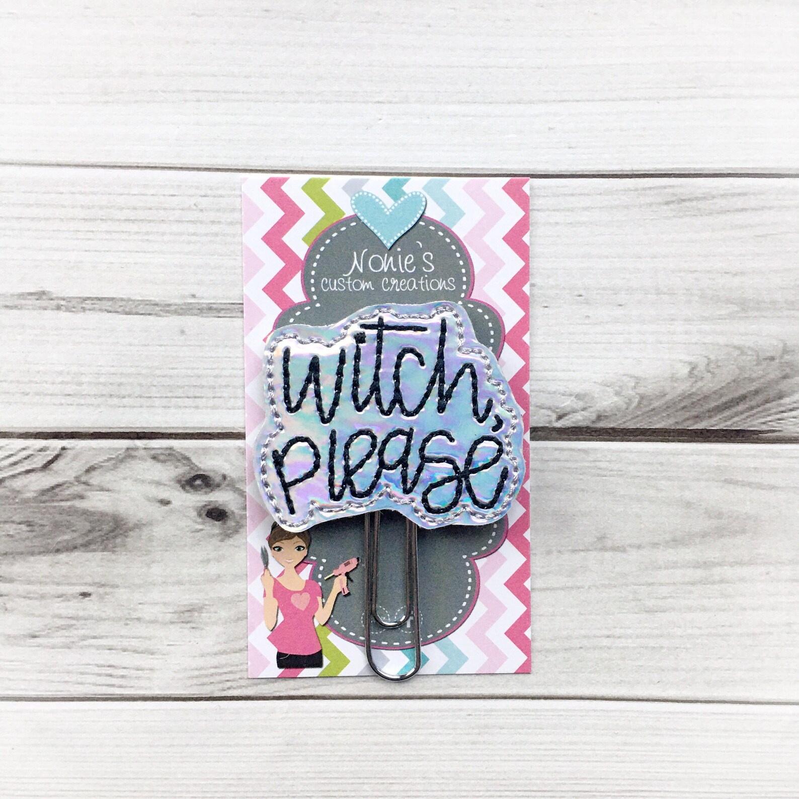 Witch Please Paper Clip-witch Paperclip - Planner Accessory-planner ...