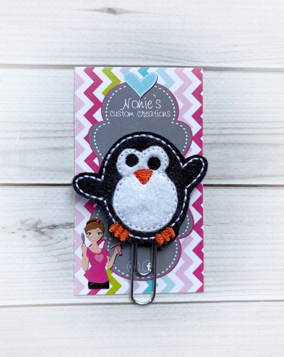 Penguin Paper Clip - Penguin Paperclip -planner Paper Clip- Planner ...